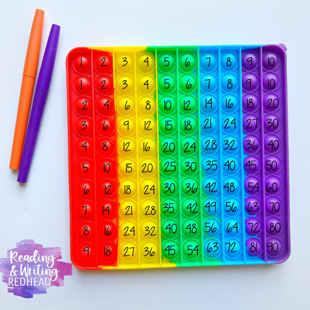 Multiplication Pop It 12×12, Addition 1-12, Alphabet Pop Bubble, Ath ...