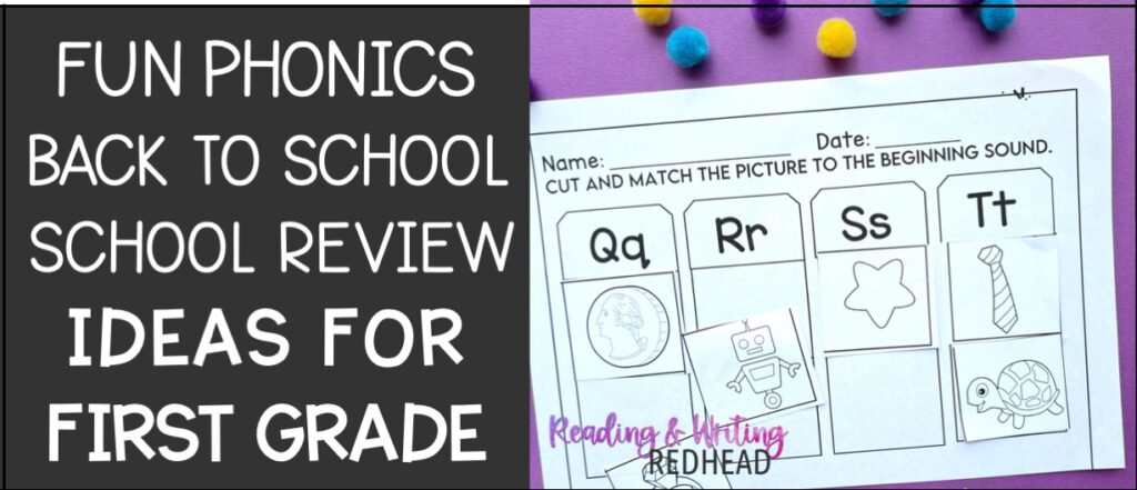 Beat the Summer Slide: Fun Phonics Reviews for 1st Graders
