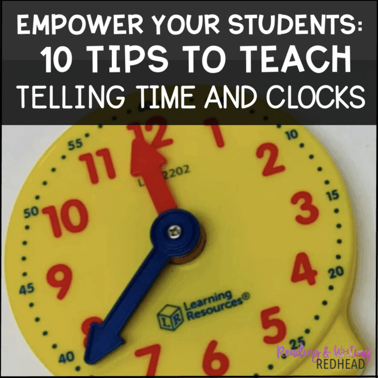 10 Tips for Teaching Telling Time and Clocks